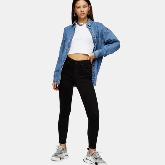 Topshop | Jeans | Topshop Jamie High Waist Skinny Jeans With Rips ...